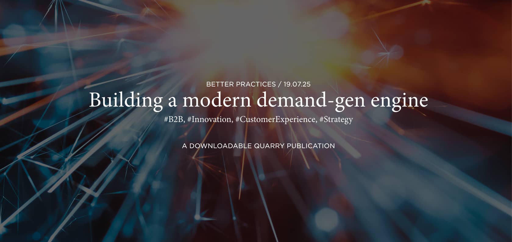 Build a modern demand-gen engine